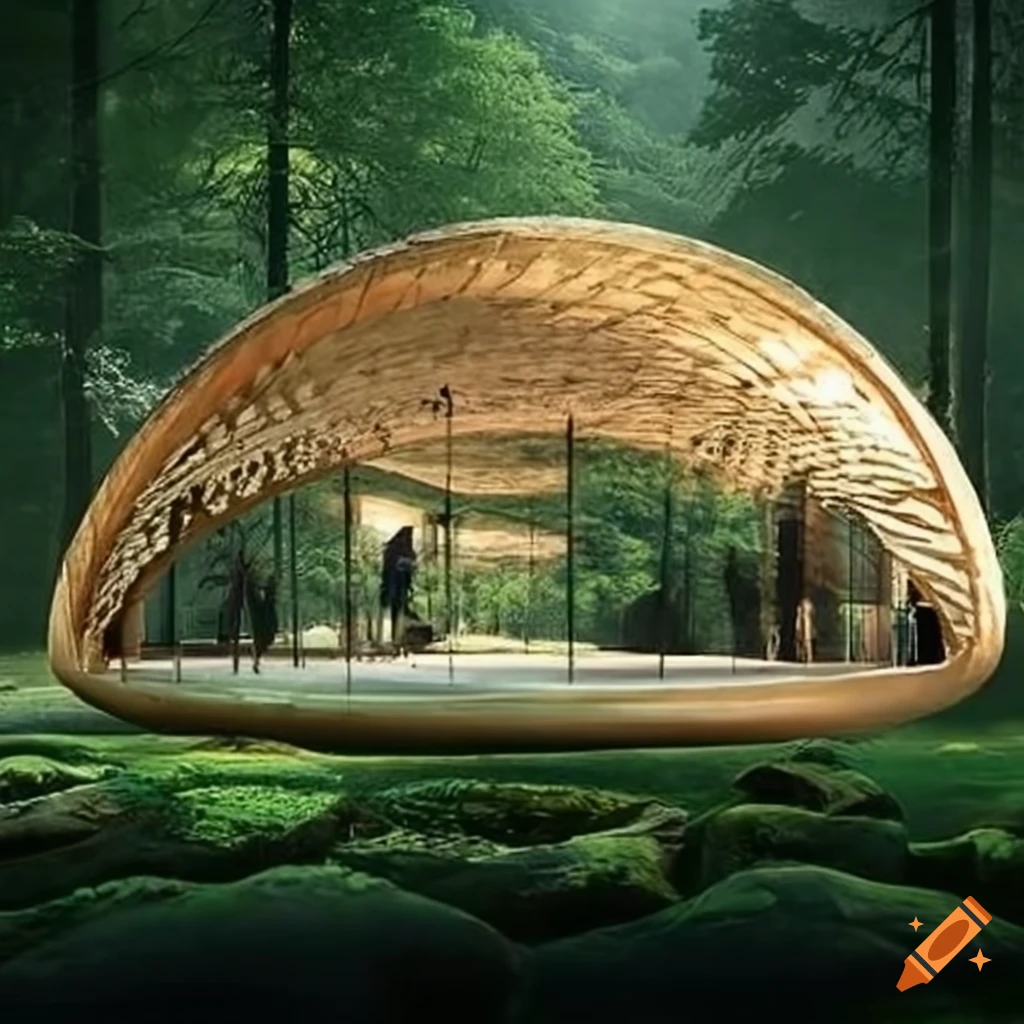Charming eco-friendly architecture with sustainable and nature-inspired ...