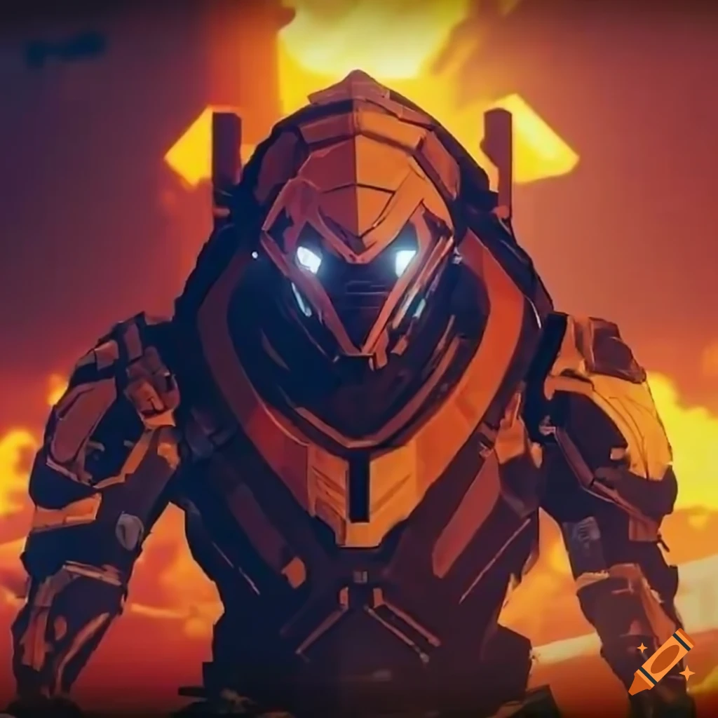 Destiny 2 titan character on Craiyon