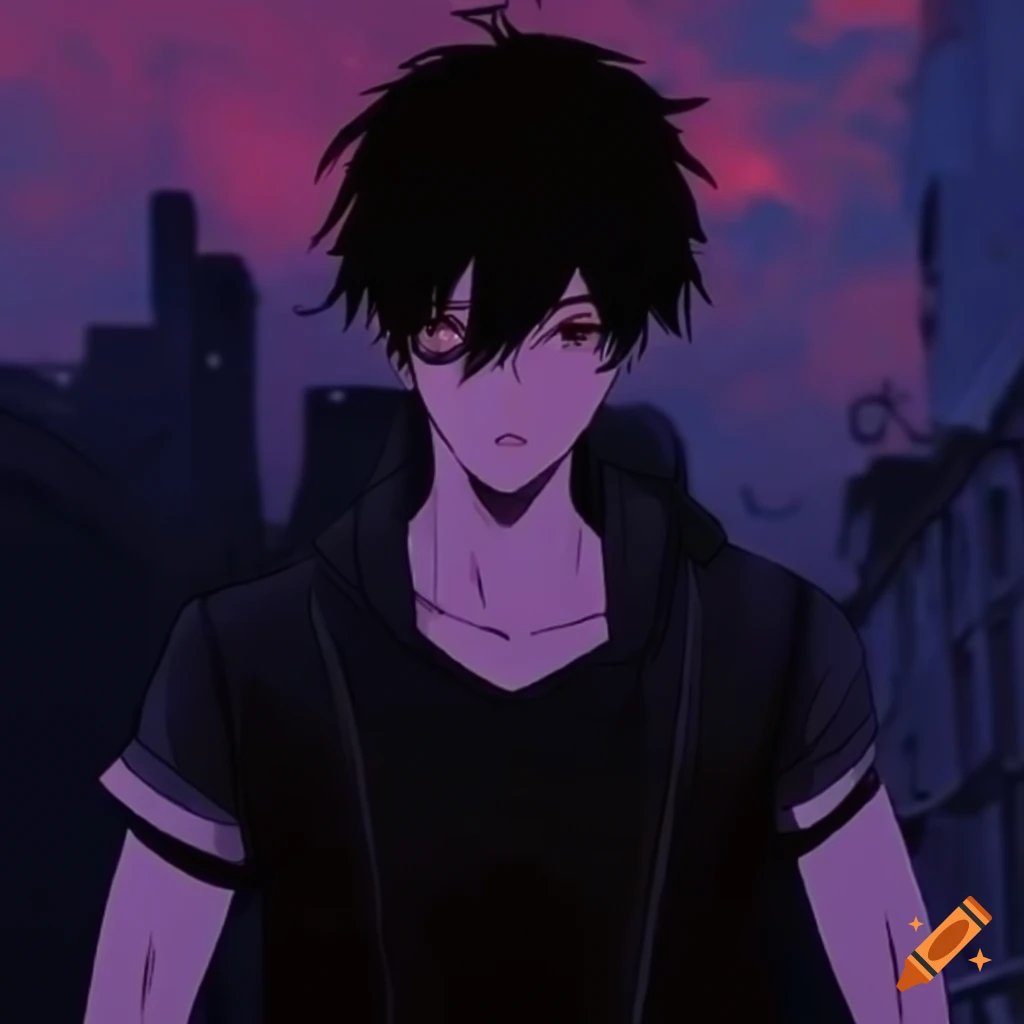 Rebellious anime character on Craiyon