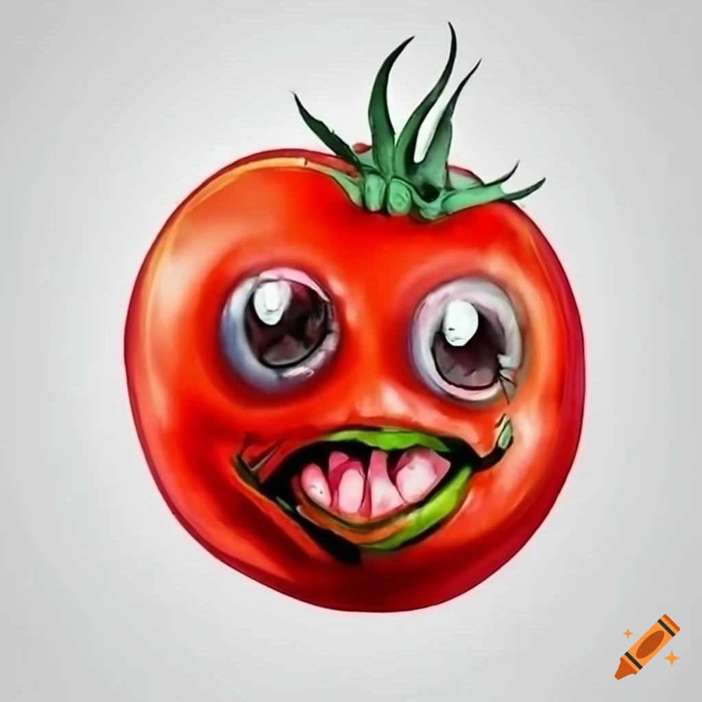 Crazy tomato on Craiyon