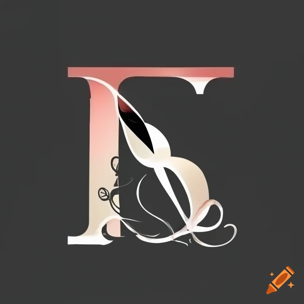 Monogram letter f in floral calligraphy with transparent background on ...