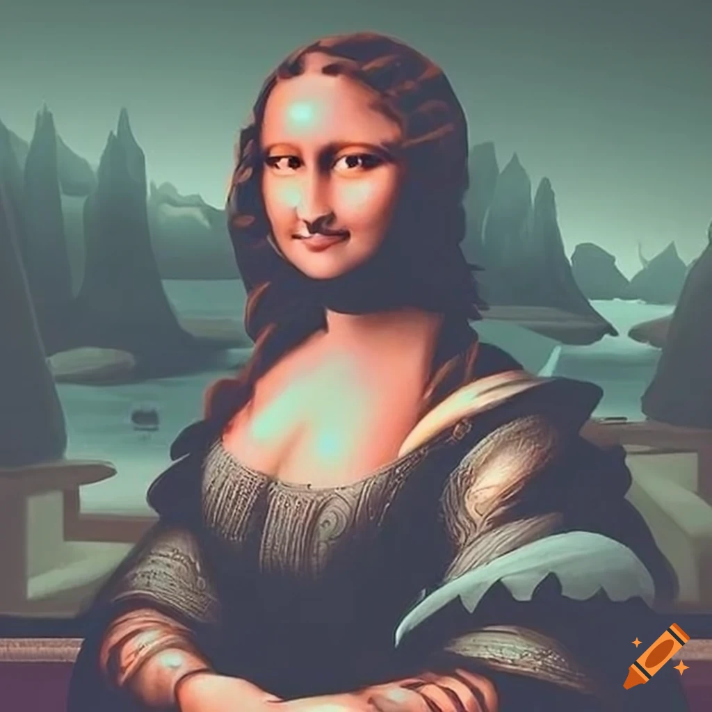 Monalisa painting on Craiyon