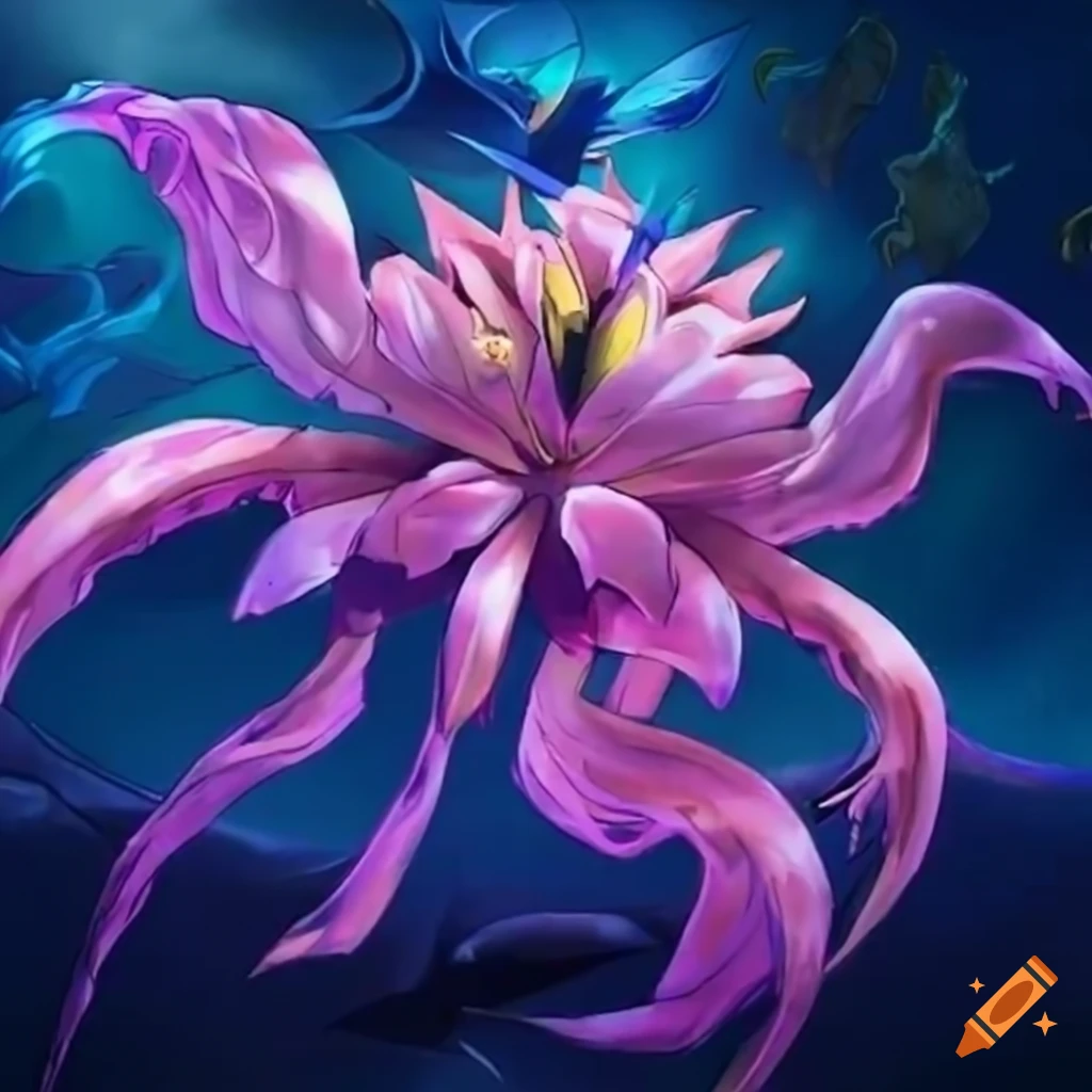 Yugioh sea flower on Craiyon