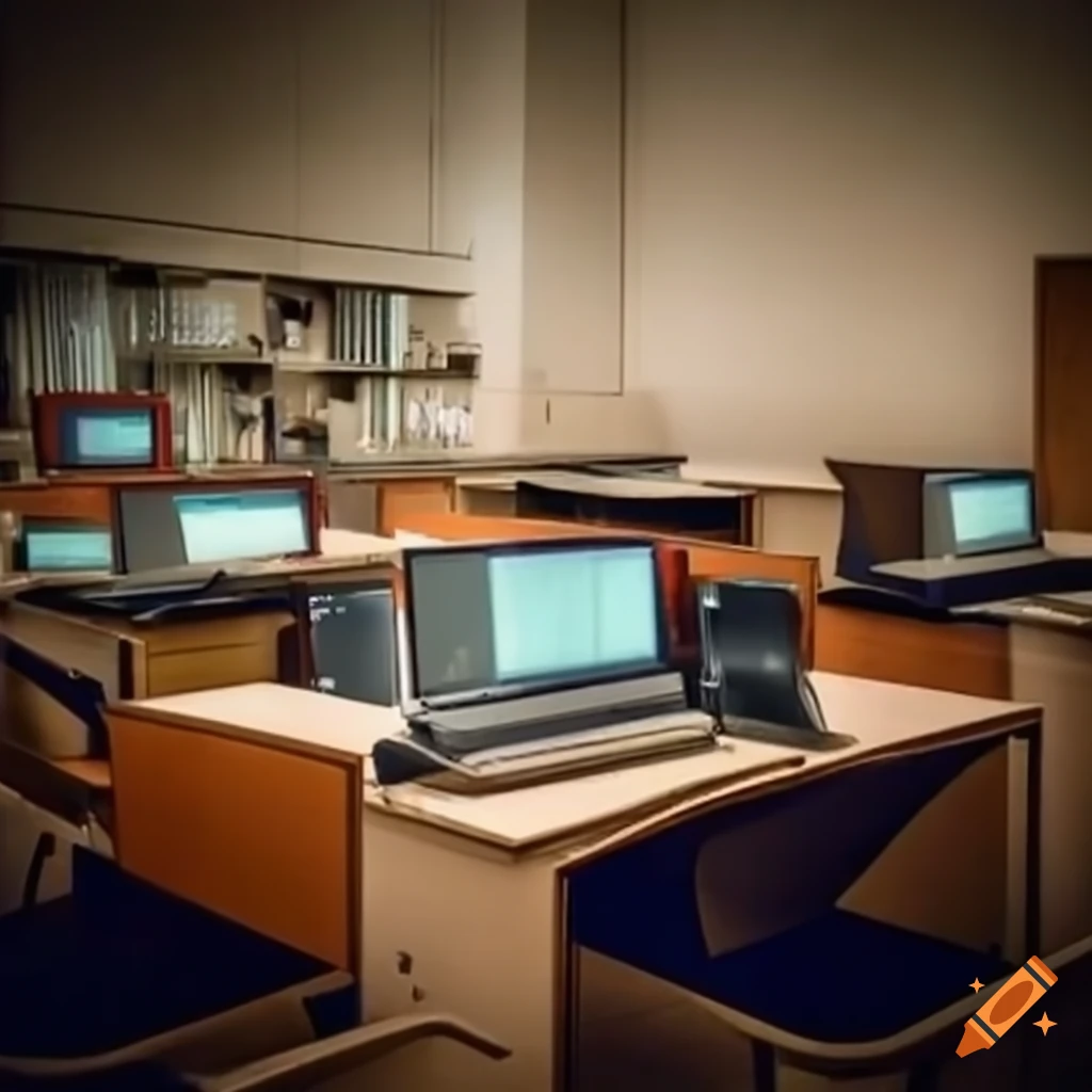 University computer lab on Craiyon