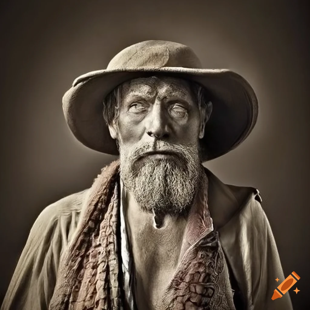 Blend of Boer and Klingon cultures in detailed portrait with wide ...