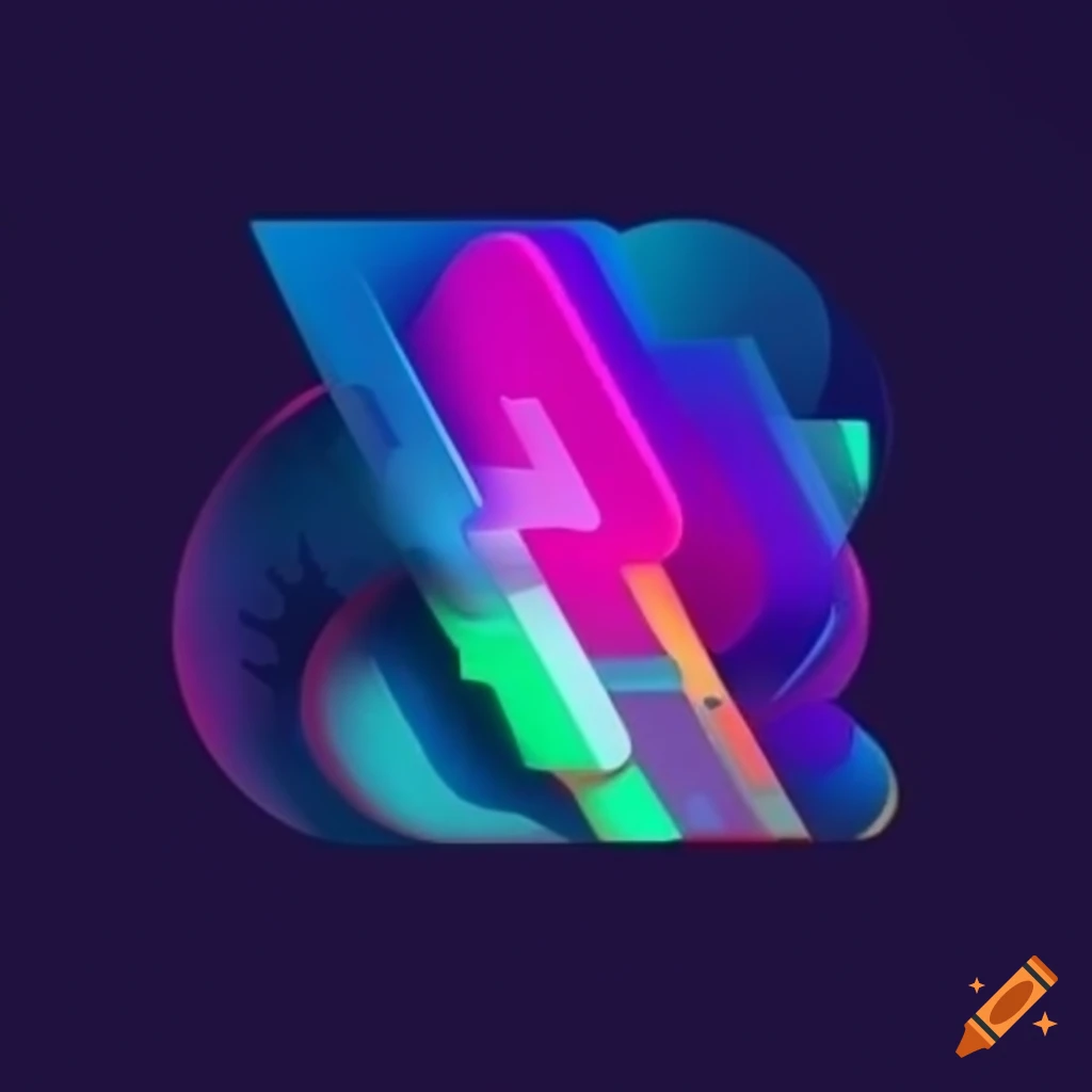 Futuristic AI logo symbolizing open-source technology and omnipotence ...