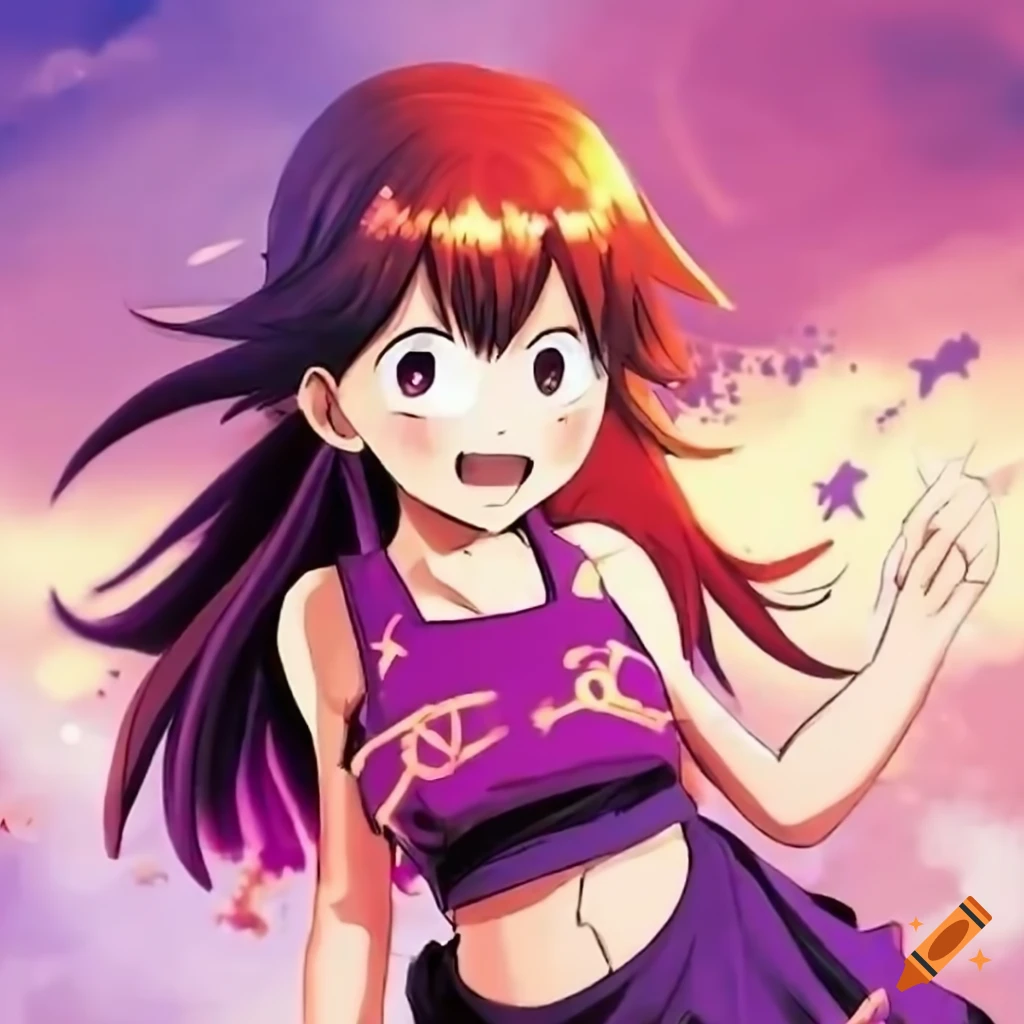 Shonen jump girl character on Craiyon