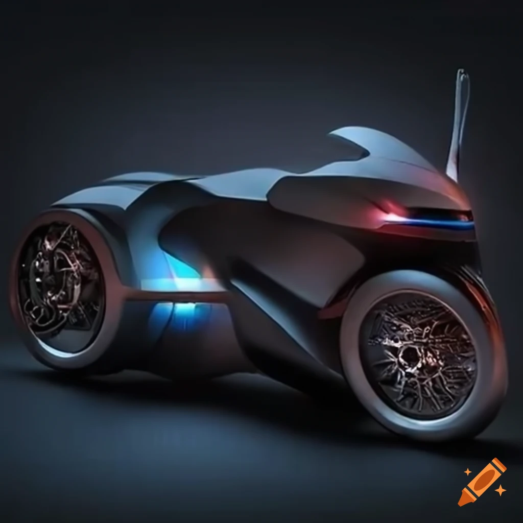 Futuristic magical bike resembling a traditional bicycle on Craiyon