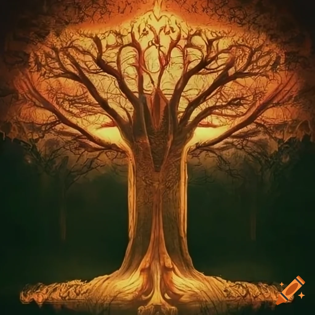 Sacred tree on Craiyon