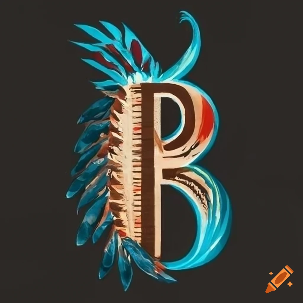 Native american-inspired letter r design on Craiyon