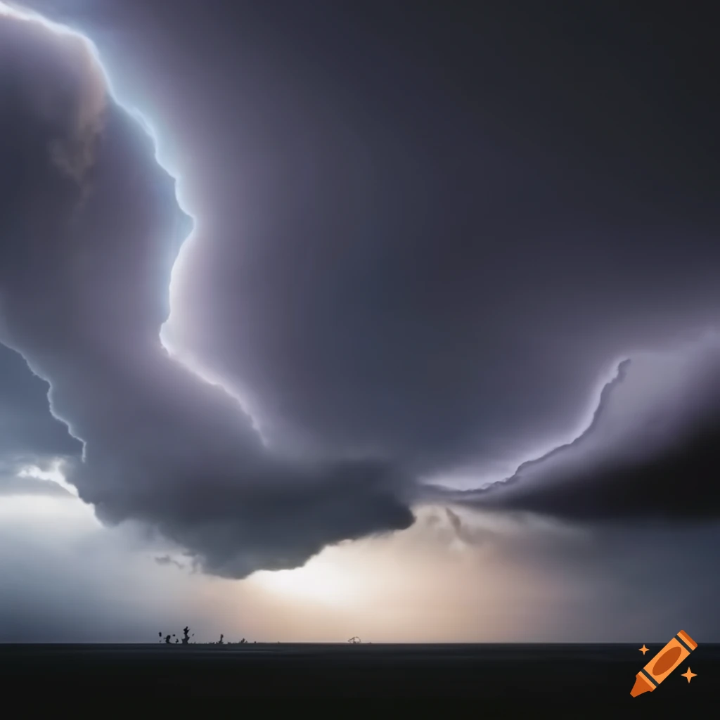 Stormy skies on Craiyon