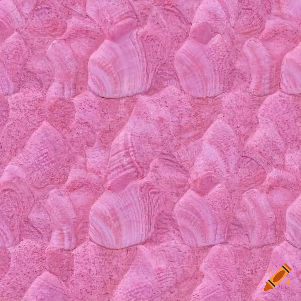 Pink seashell material texture on Craiyon