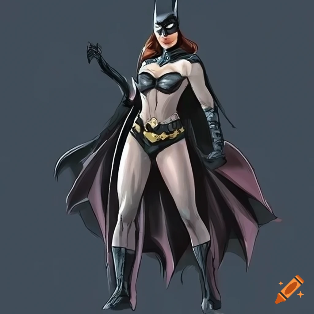 Female batman character on Craiyon