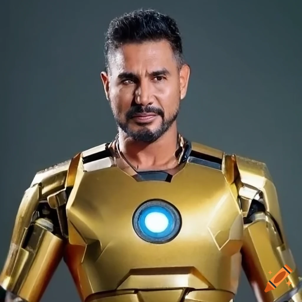 Portrait of actor as Iron Man in Cambodia jungle during 1980s on Craiyon