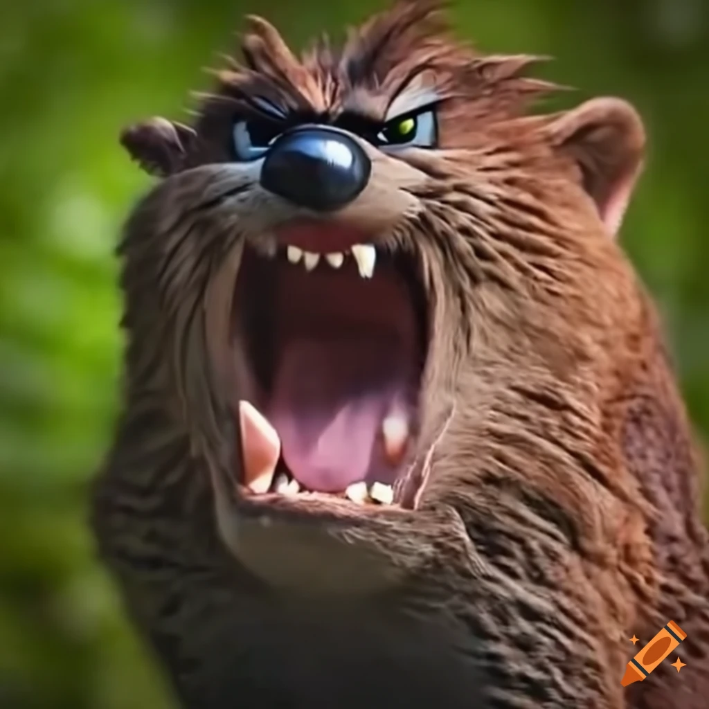 Furious cartoon character on Craiyon