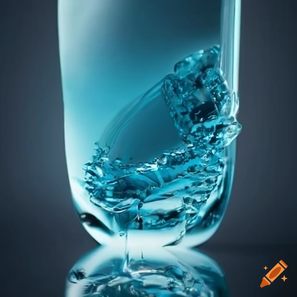 Glass material on Craiyon