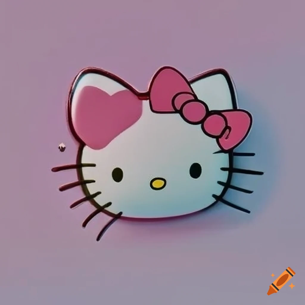 Hello kitty sticker on Craiyon