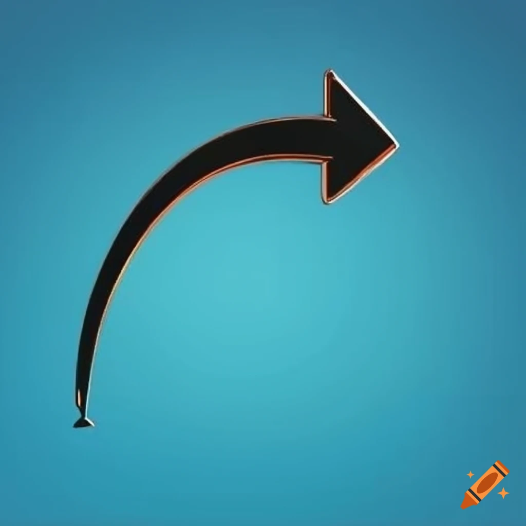 Simple arrow pointing right on Craiyon