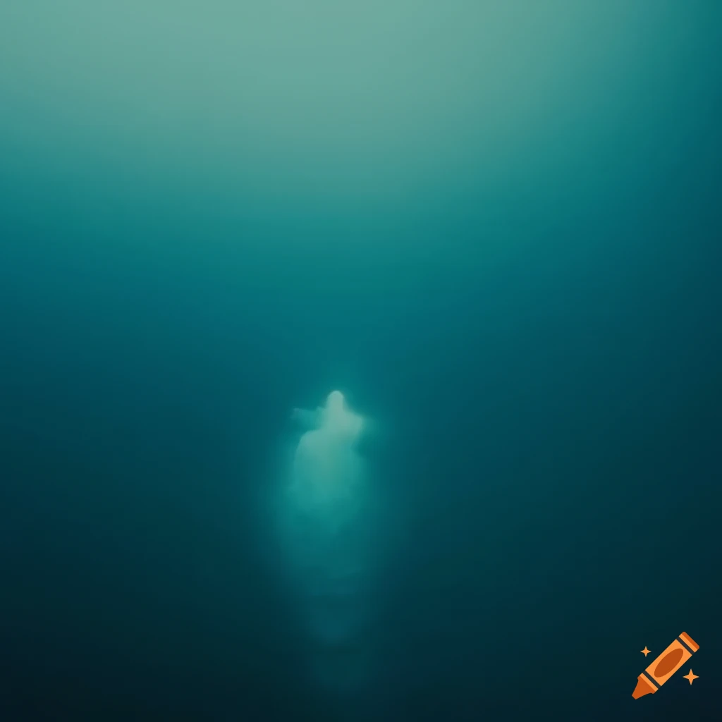 Sea fog with a mysterious mermaid on Craiyon