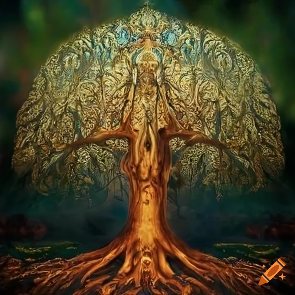 Sacred tree on Craiyon