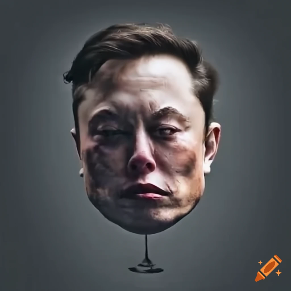 Elon musk crying on Craiyon