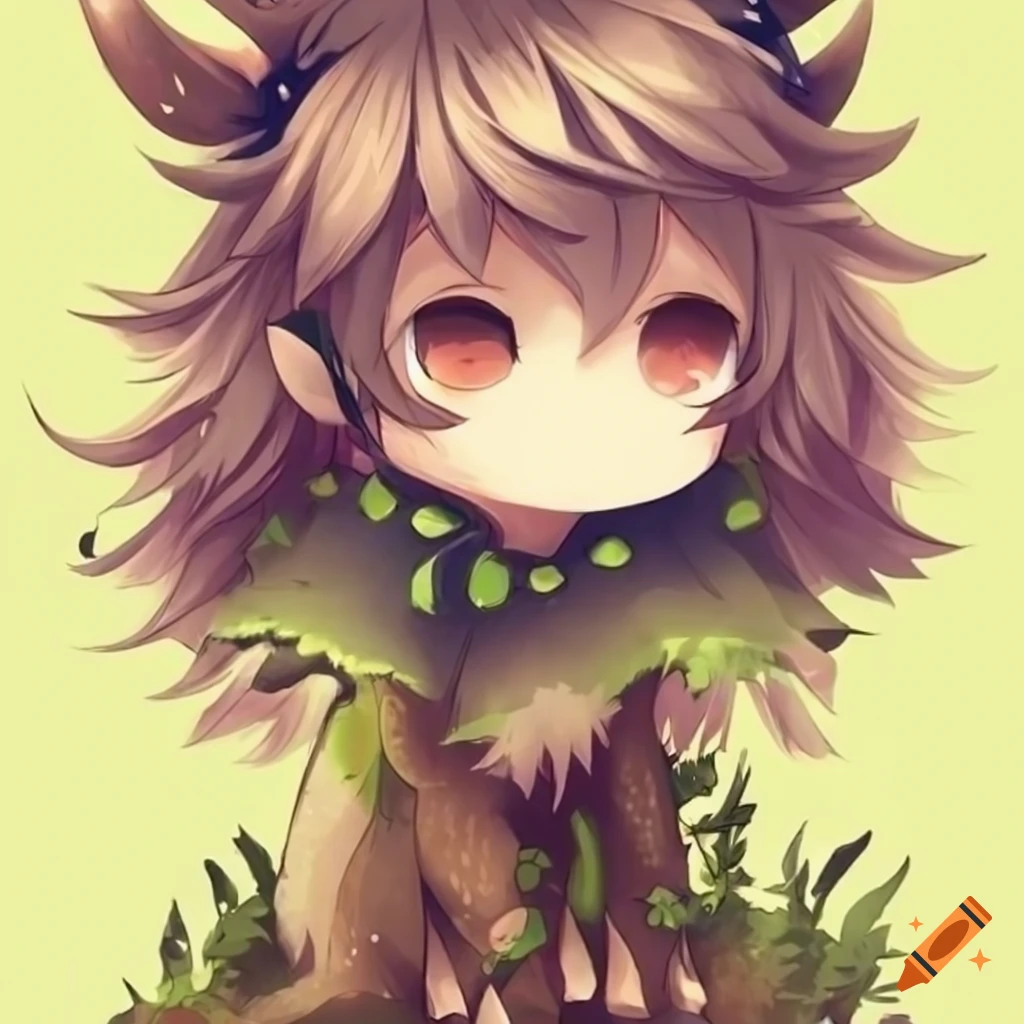 Anime chibi forest creatures on Craiyon
