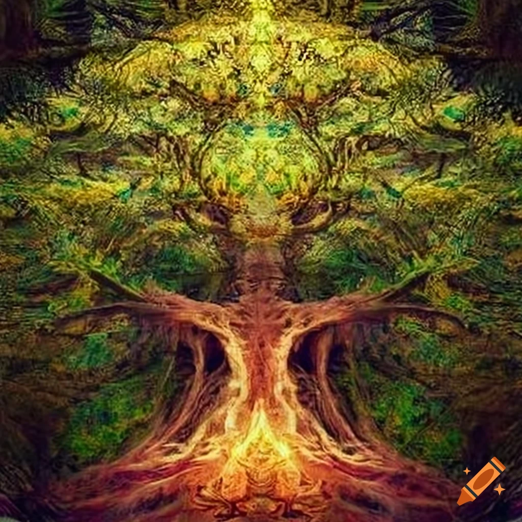 Sacred tree on Craiyon