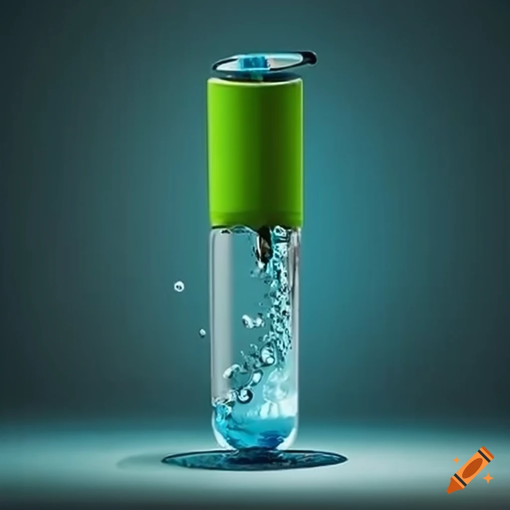 Innovative and eco-friendly water-refillable pen design on Craiyon