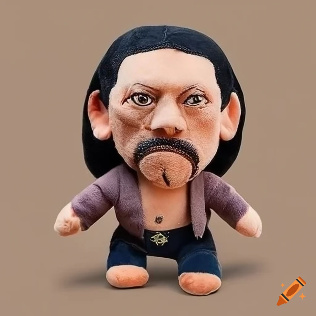 Tiny danny trejo plush toy on Craiyon