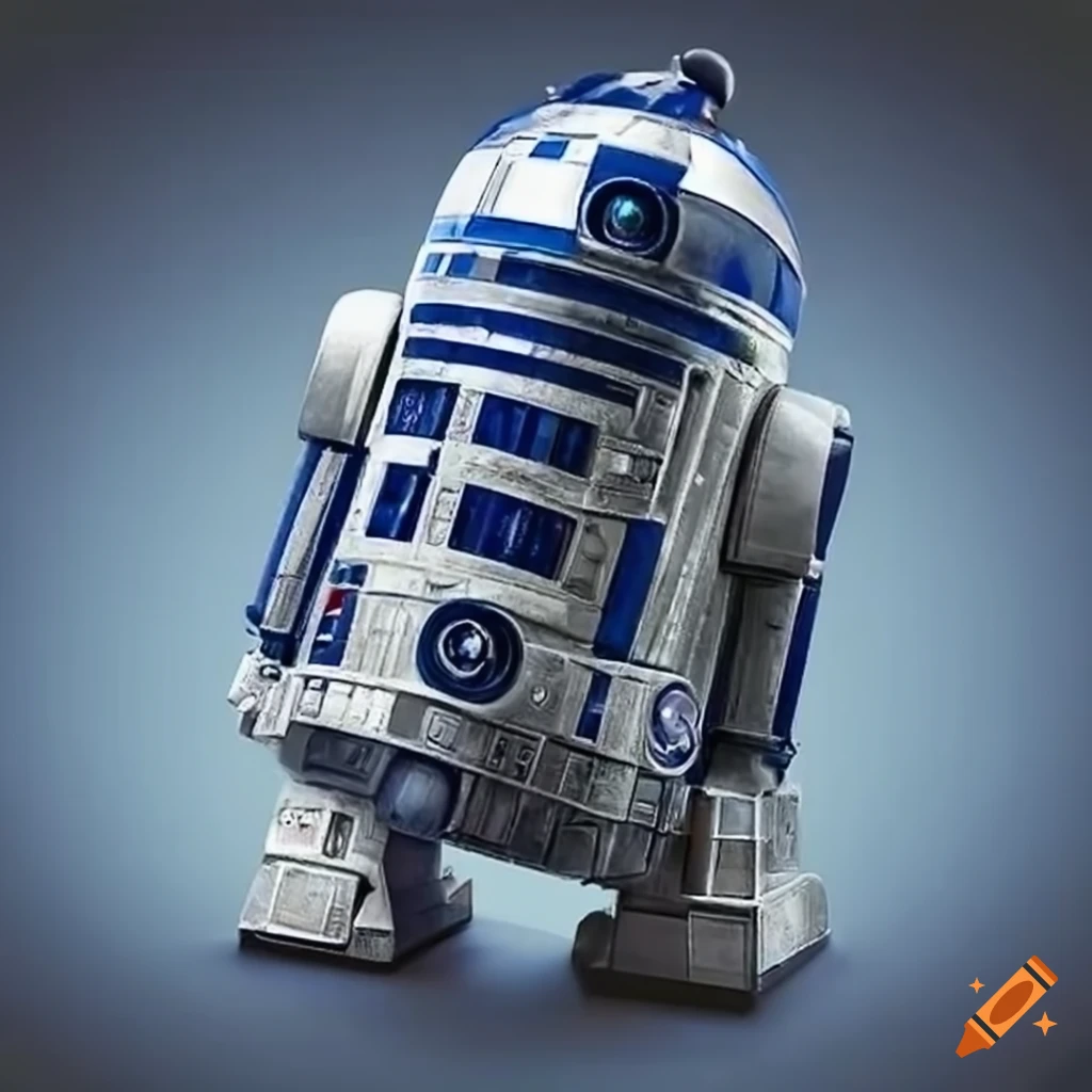 Iconic sci-fi robot r2-d2 from star wars on Craiyon