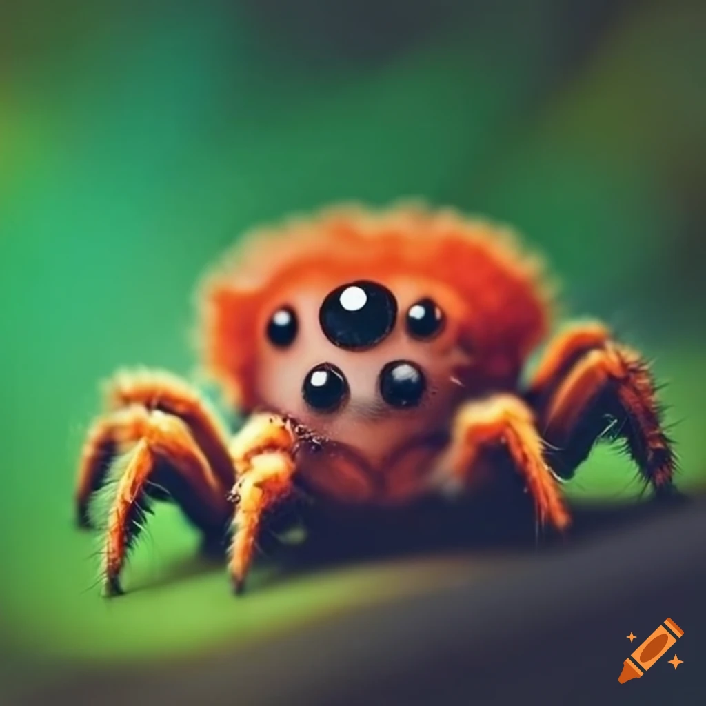 Adorable spider on Craiyon