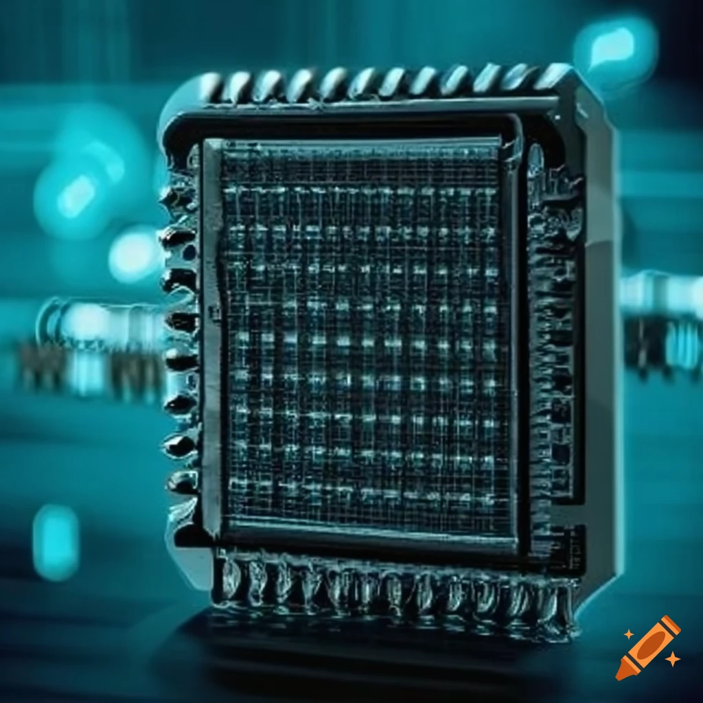 Semiconductor component illustration on Craiyon