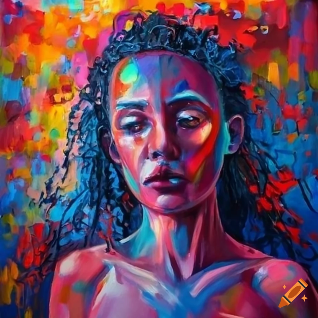 Expressive and emotional painting with captivating and impactful elements on Craiyon