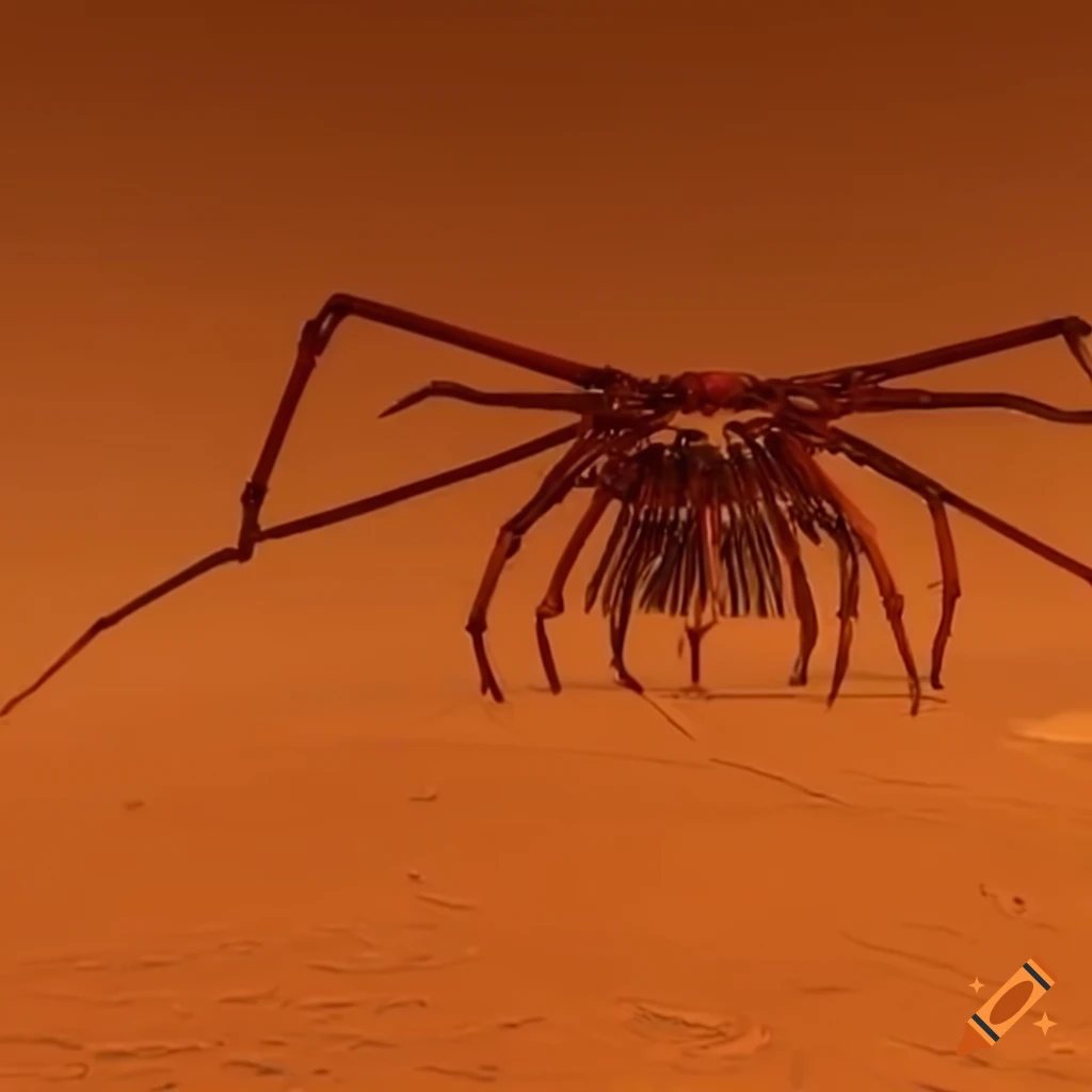 Martian spider harvester machine on Craiyon