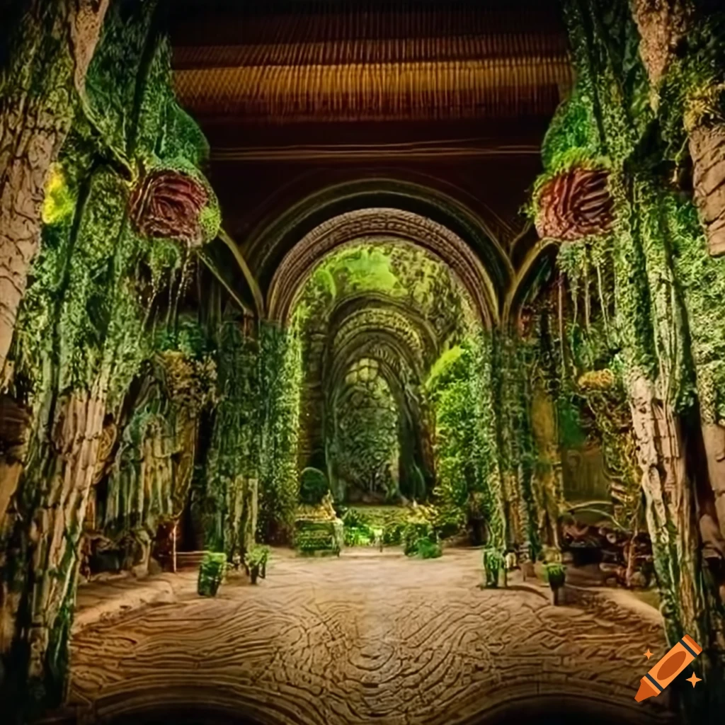 Hanging garden of babylon on Craiyon