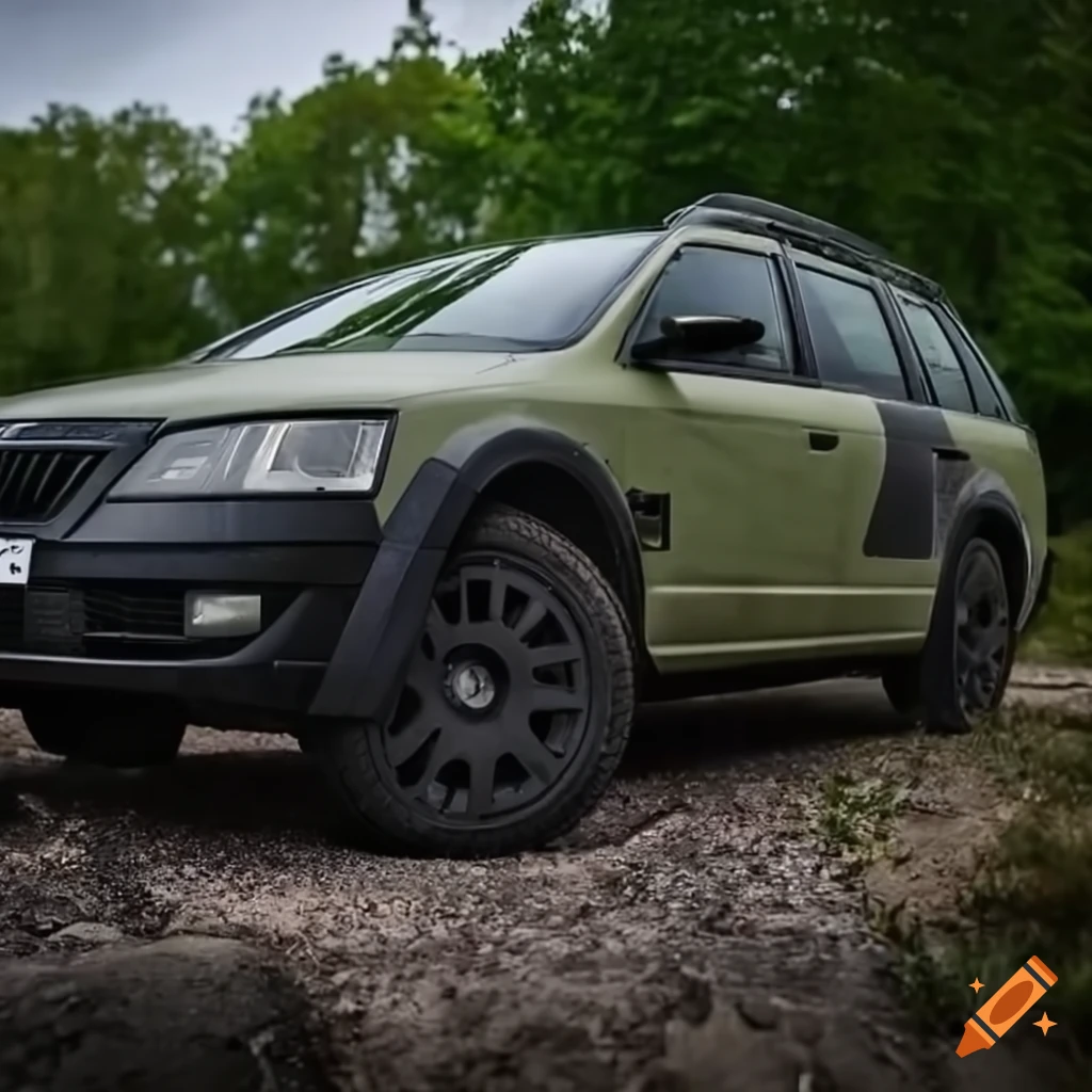 Skoda octavia combi mk2 military style off-road vehicle on Craiyon