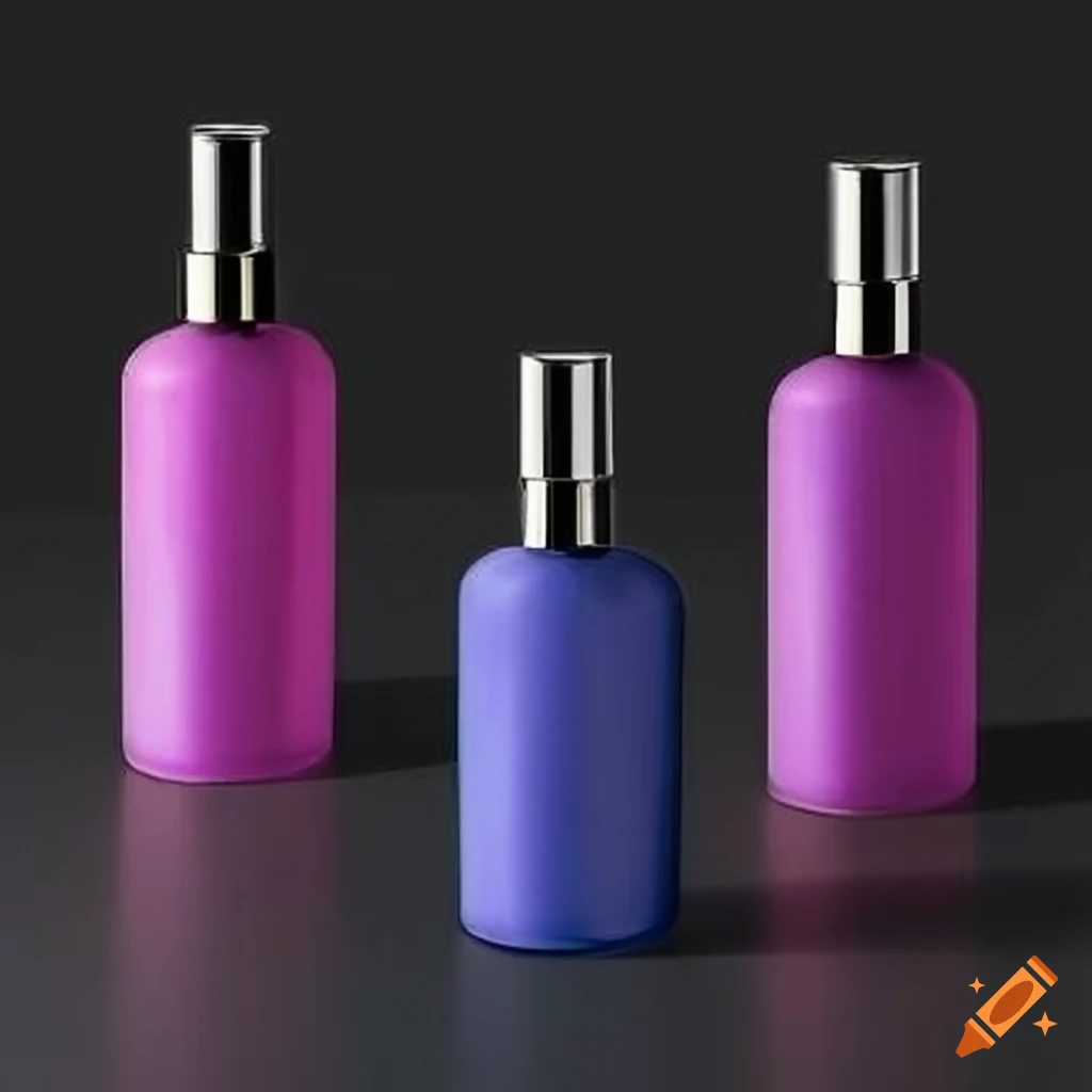 Creative perfume container design with elegant colors and captivating ...