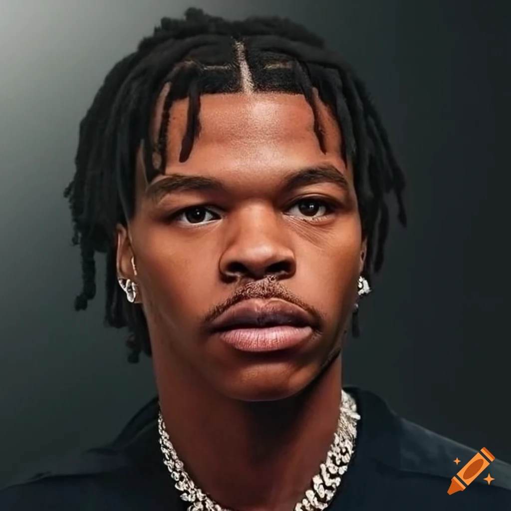 Portrait of Lil Baby the rapper in ultra-realistic style on Craiyon