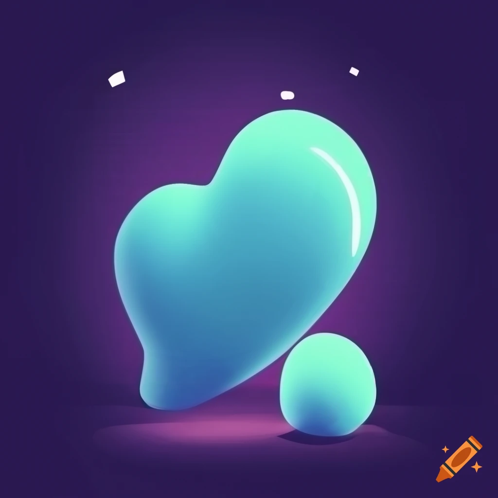 Minimalist lovecore vector shapes in clean user interface design on Craiyon