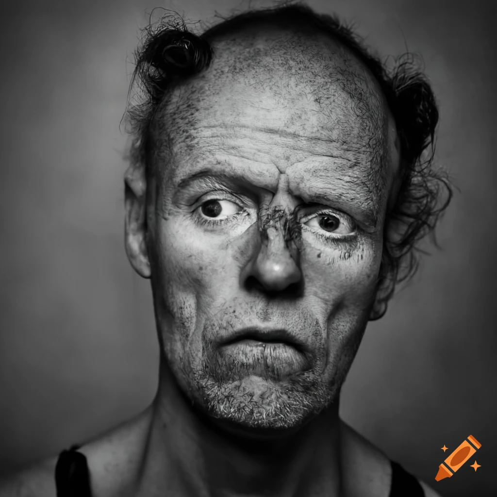 Unique man with interesting features on Craiyon