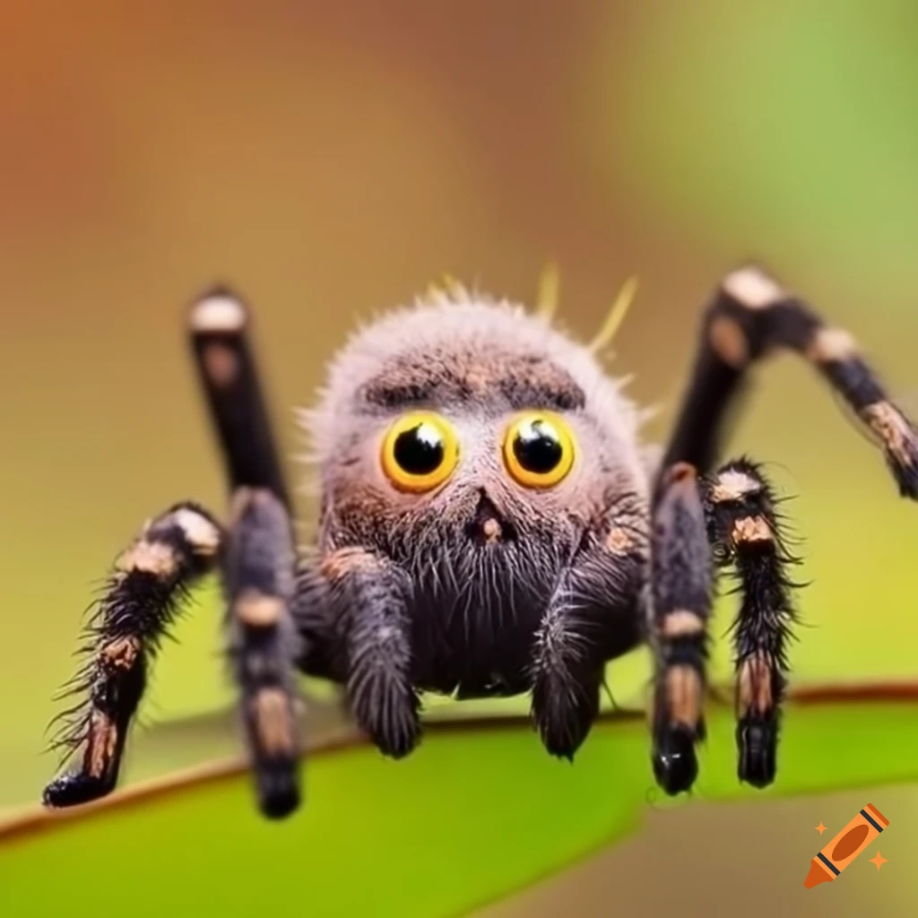 Cute spider on Craiyon