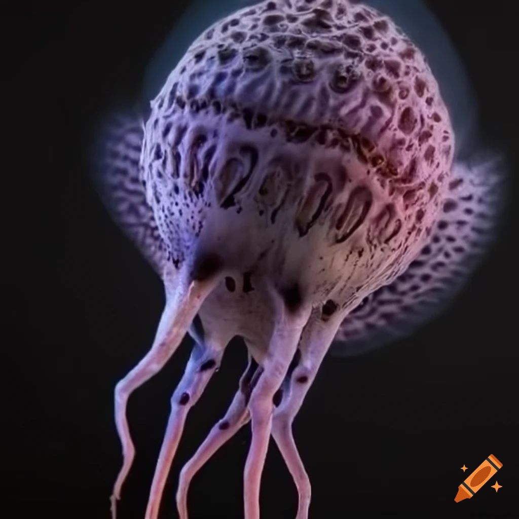 Lovecraft flying polyp creature on Craiyon