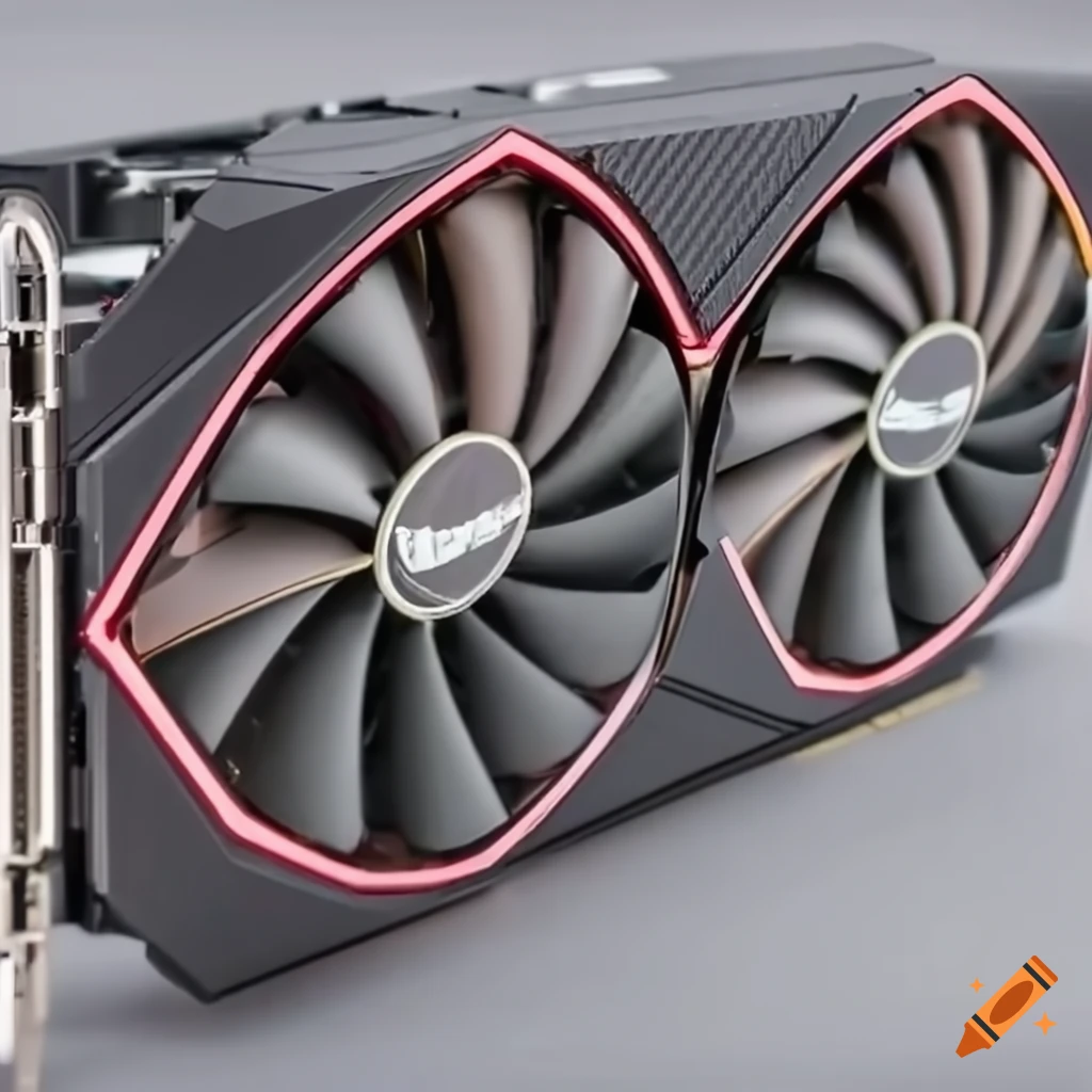 Gaming computer graphics card on Craiyon