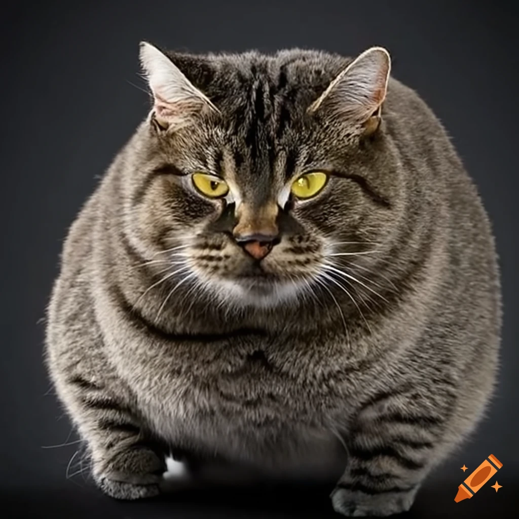 Chubby cat on Craiyon