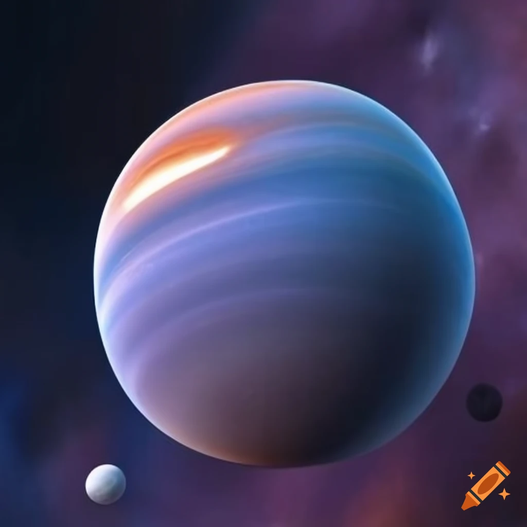Neptune in space in high resolution on Craiyon