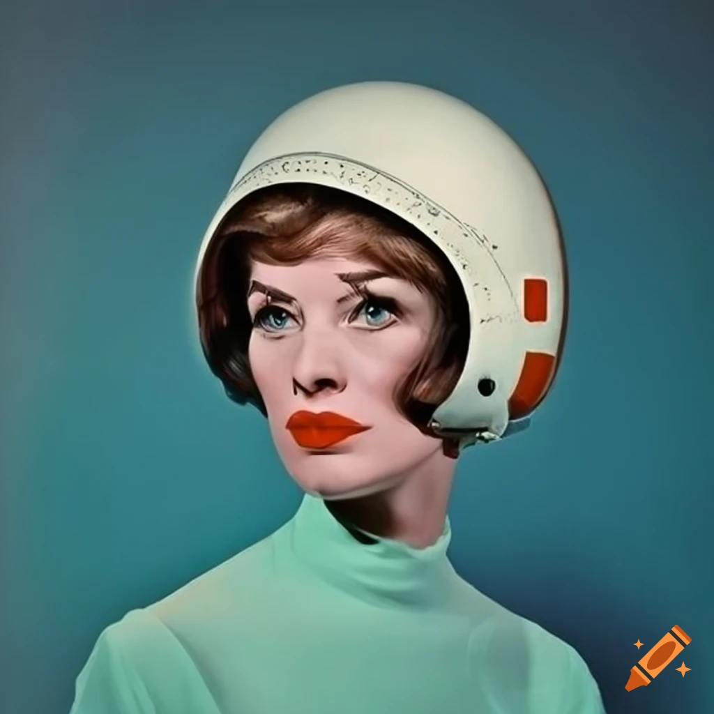 1960s pop art with women in kimonos and space helmets on Craiyon