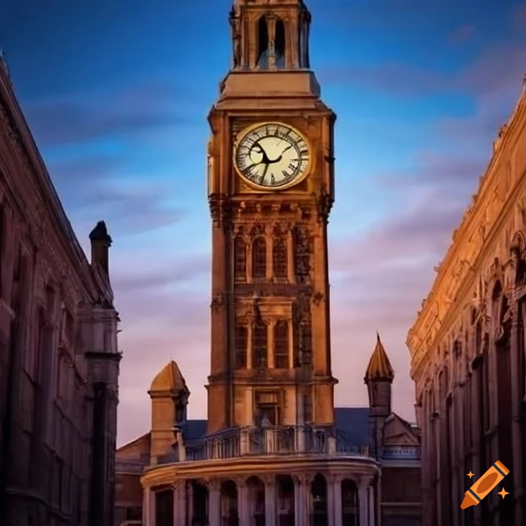 Royal clock tower with classical and victorian architecture on Craiyon