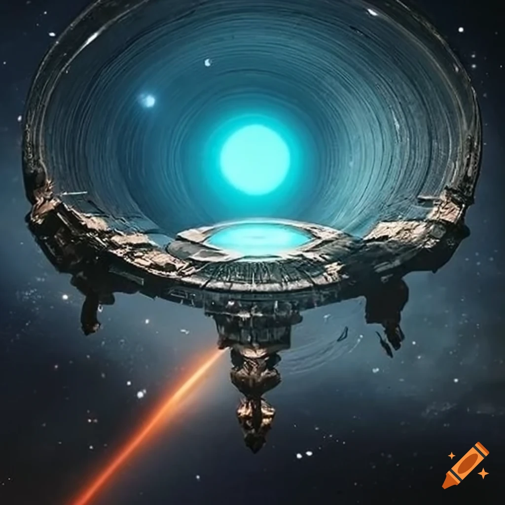 Alien artifact enabling interstellar travel on Craiyon