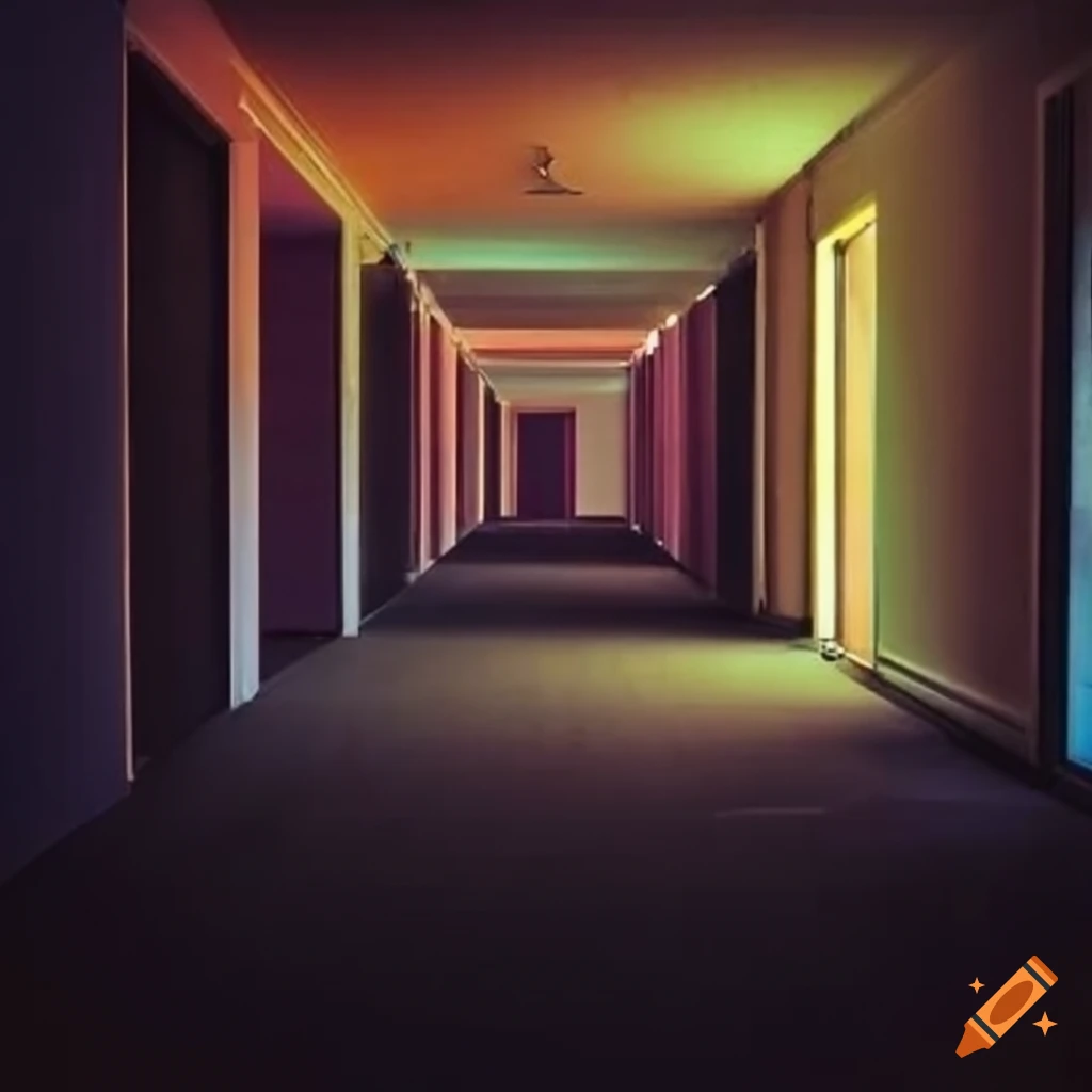 Nostalgic and colorful faded empty spaces on Craiyon