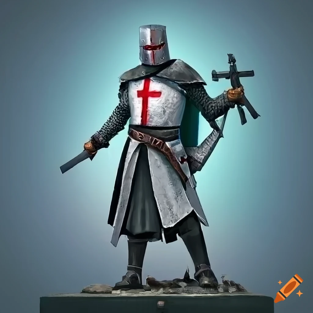 Templar with a rifle on Craiyon